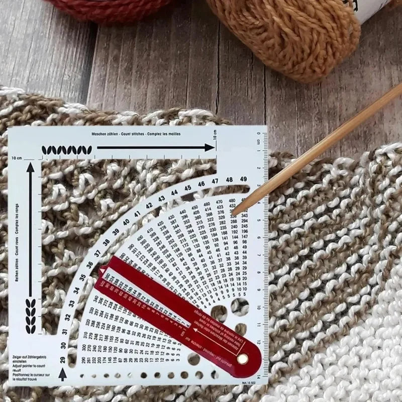 KnitCount – Knitting Gauge Ruler & Row Counter – Handmade Keeps