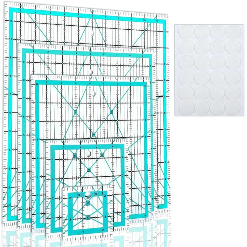 GridMaster – 5-Piece Quilting Ruler Set – Handmade Keeps
