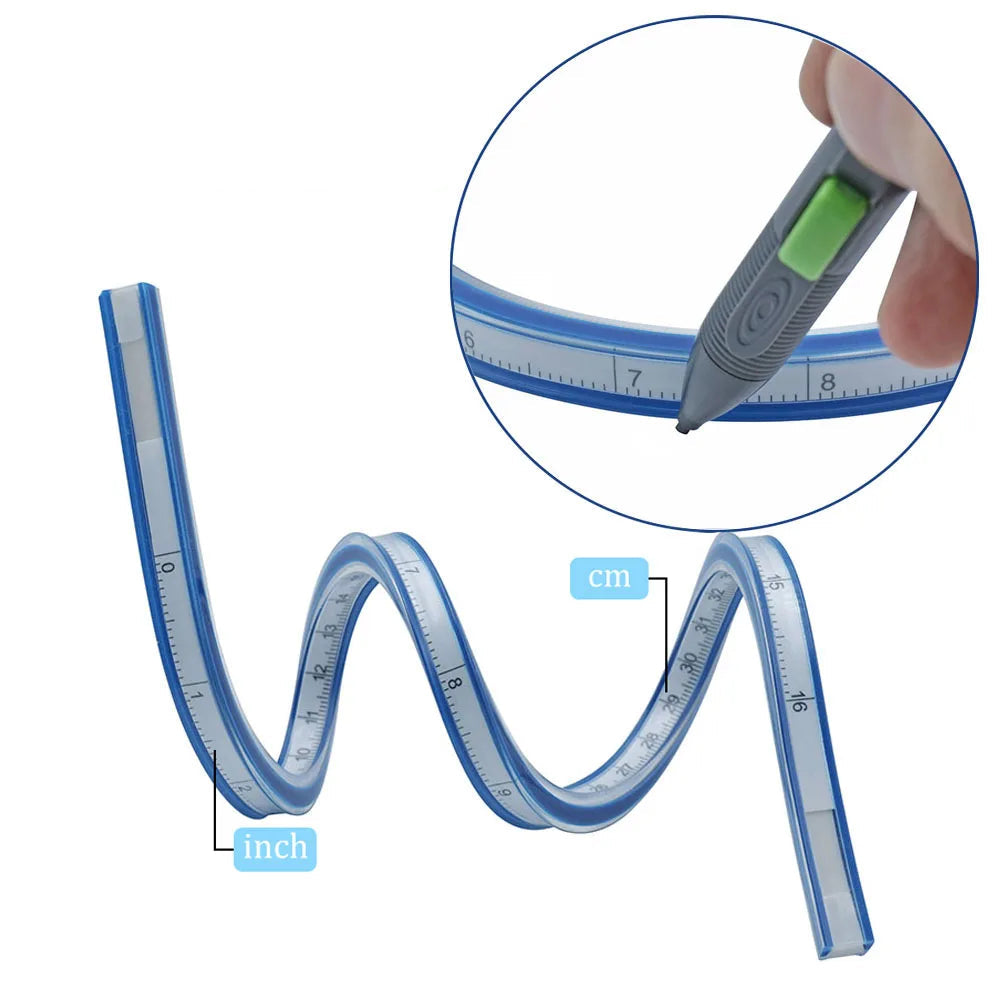FlexiCurve – 100cm Flexible Drafting Ruler – Handmade Keeps